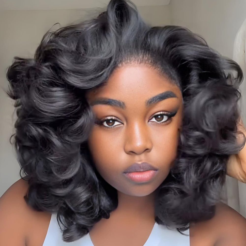 SWAY 2 Day Fast Shipping Water Wave Body Wave Bob Human Hair Wig