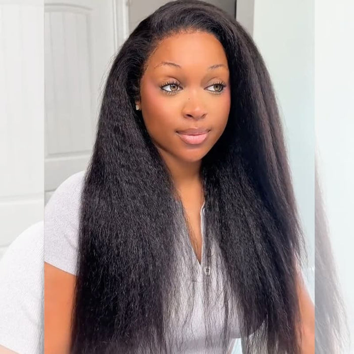 SWAY Full Lace Airy Updo Buns All-Style Friendly Yaki Human Hair Wigs